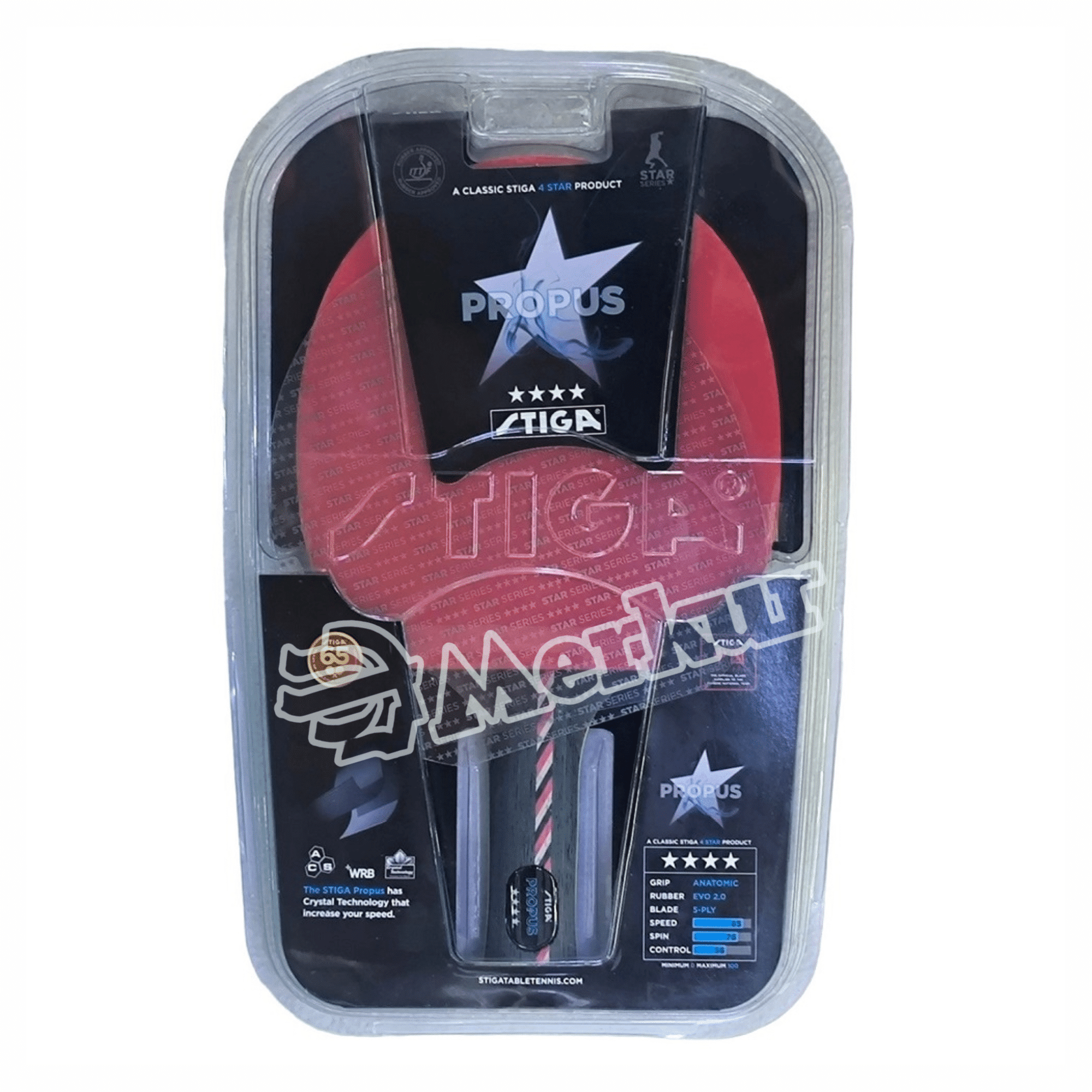 RAQUETA DE TENIS DE MESA STIGA PROPUS 4 ESTRELLAS - PING PONG - Merkur ...